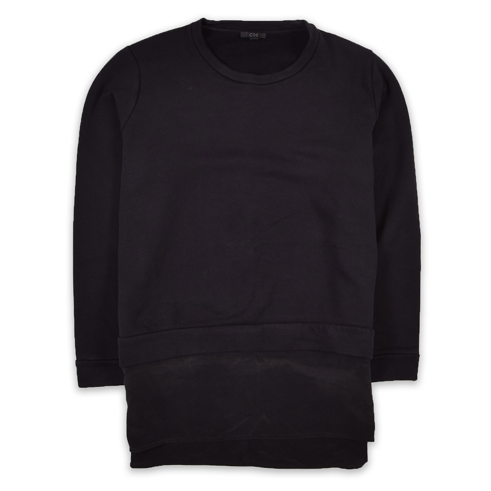 COS Damen Sweater Sweat Tracktop Gr.L (DE 42) Seide Sweatshirt Schwarz ...
